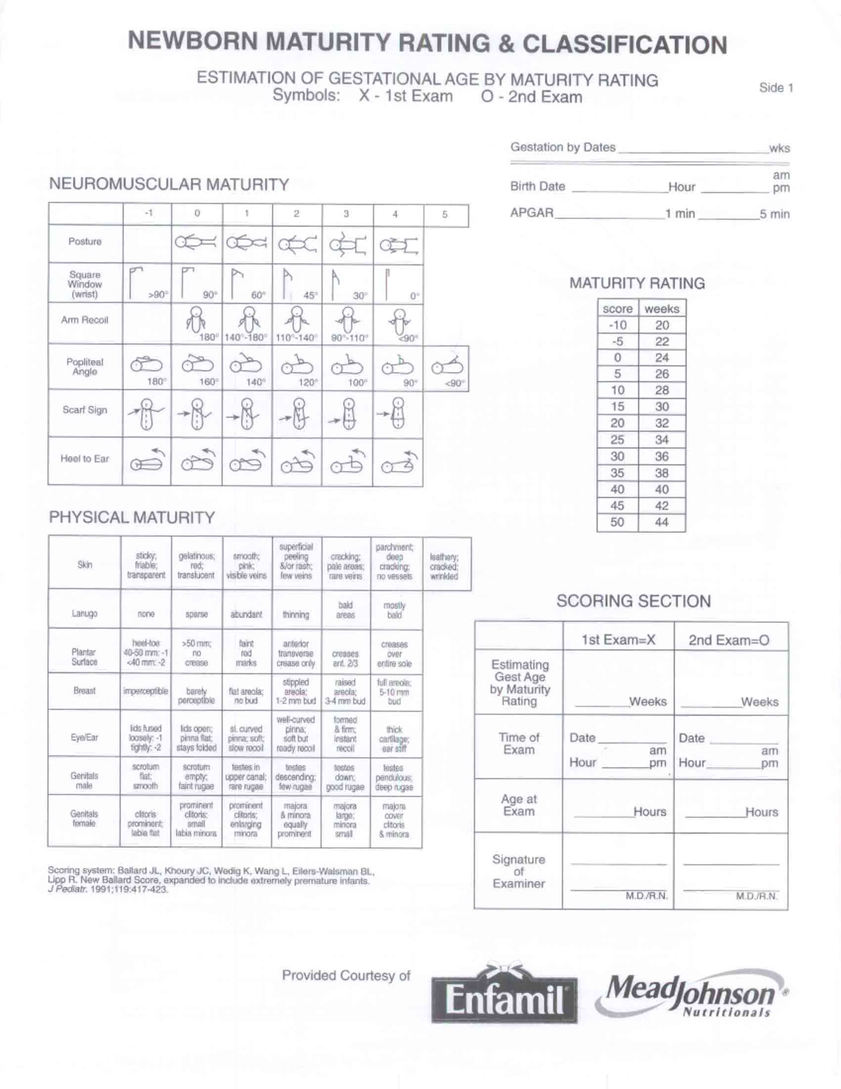 Gestational Age Assessment (Ballard) - PNS 211 - Studocu