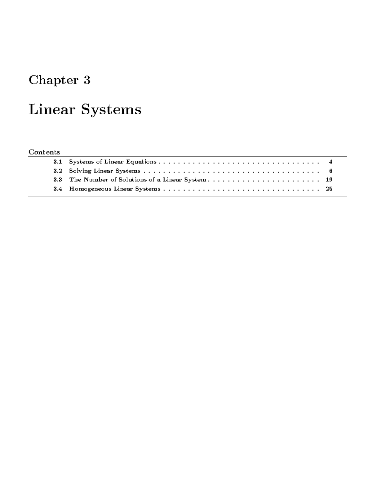 NYC Notes 3 Linear Systems - Chapter 3 Linear Systems Contents 3 ...