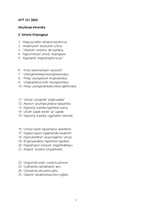 ZUL 111 Study manual 2021 - UHLELO LWESIZULU UMNYANGO WEZILIMI ...