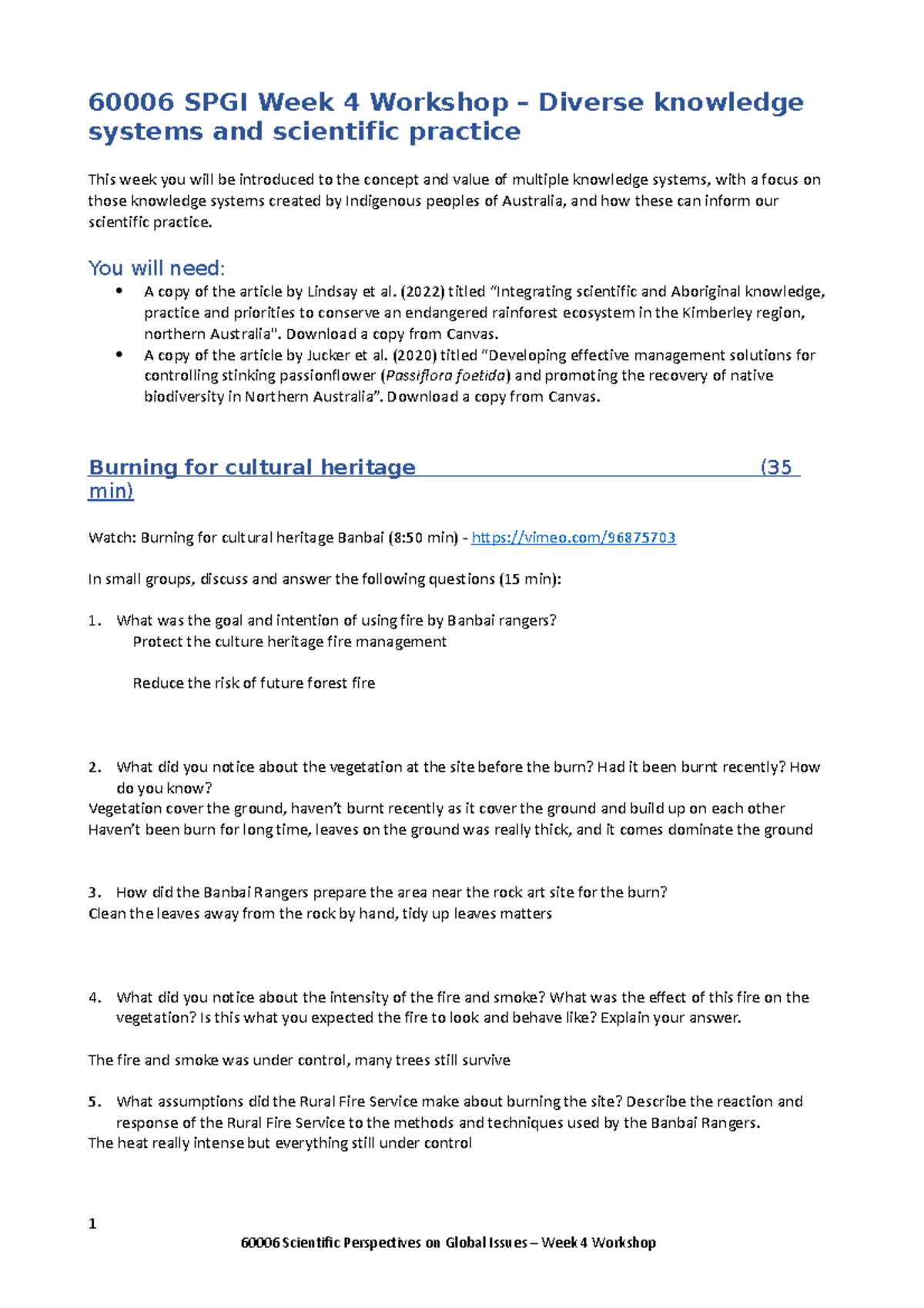 Week 4 SPGI workshop worksheet AUT22 - 60006 SPGI Week 4 Workshop ...