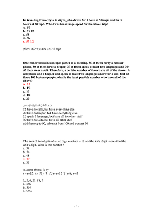 Numerical Reasoning Test1 Solutions - Numerical Reasoning Free Test 1 ...