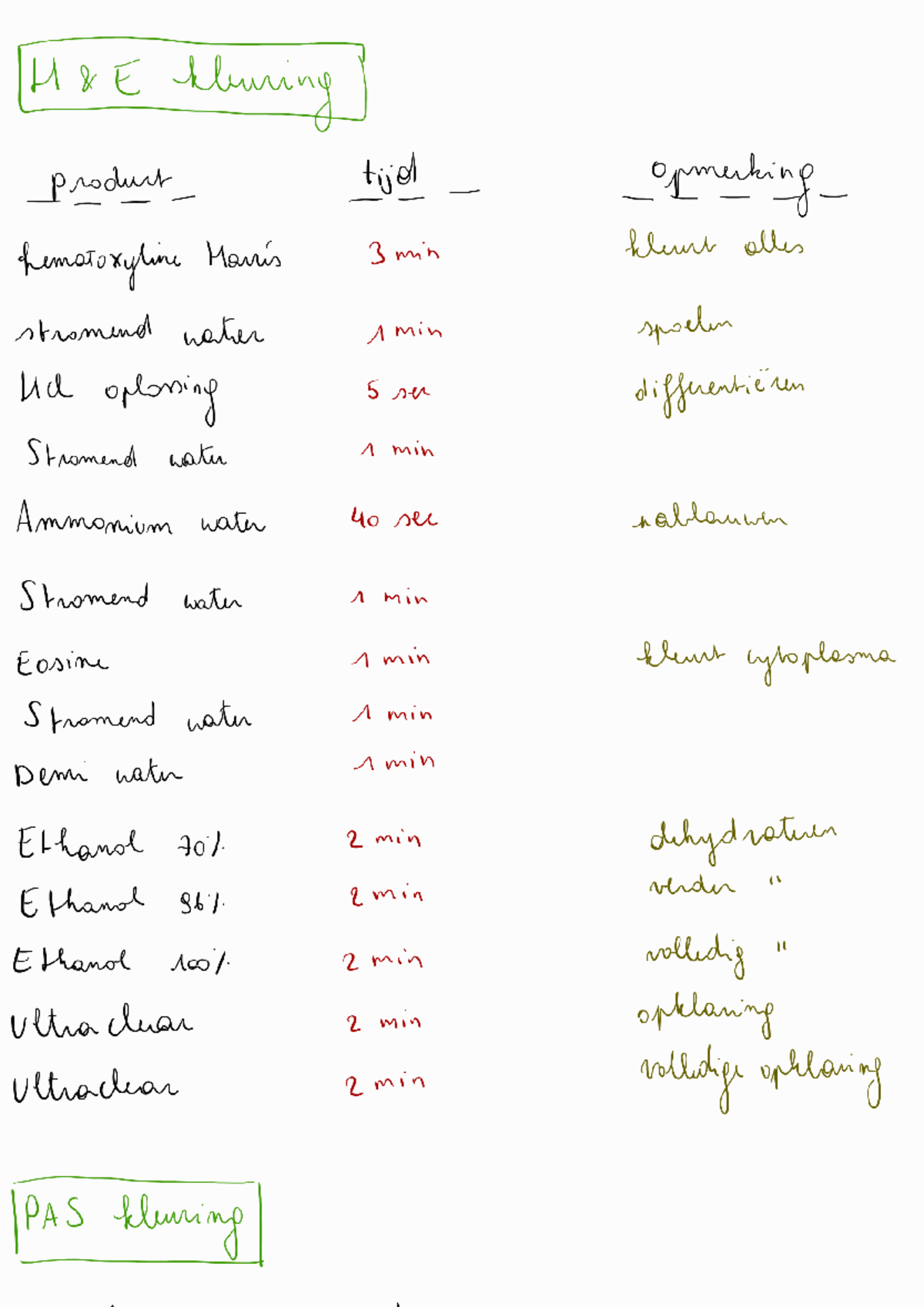 Anapath - werkschema practicum 3 - Pathologie - Studocu