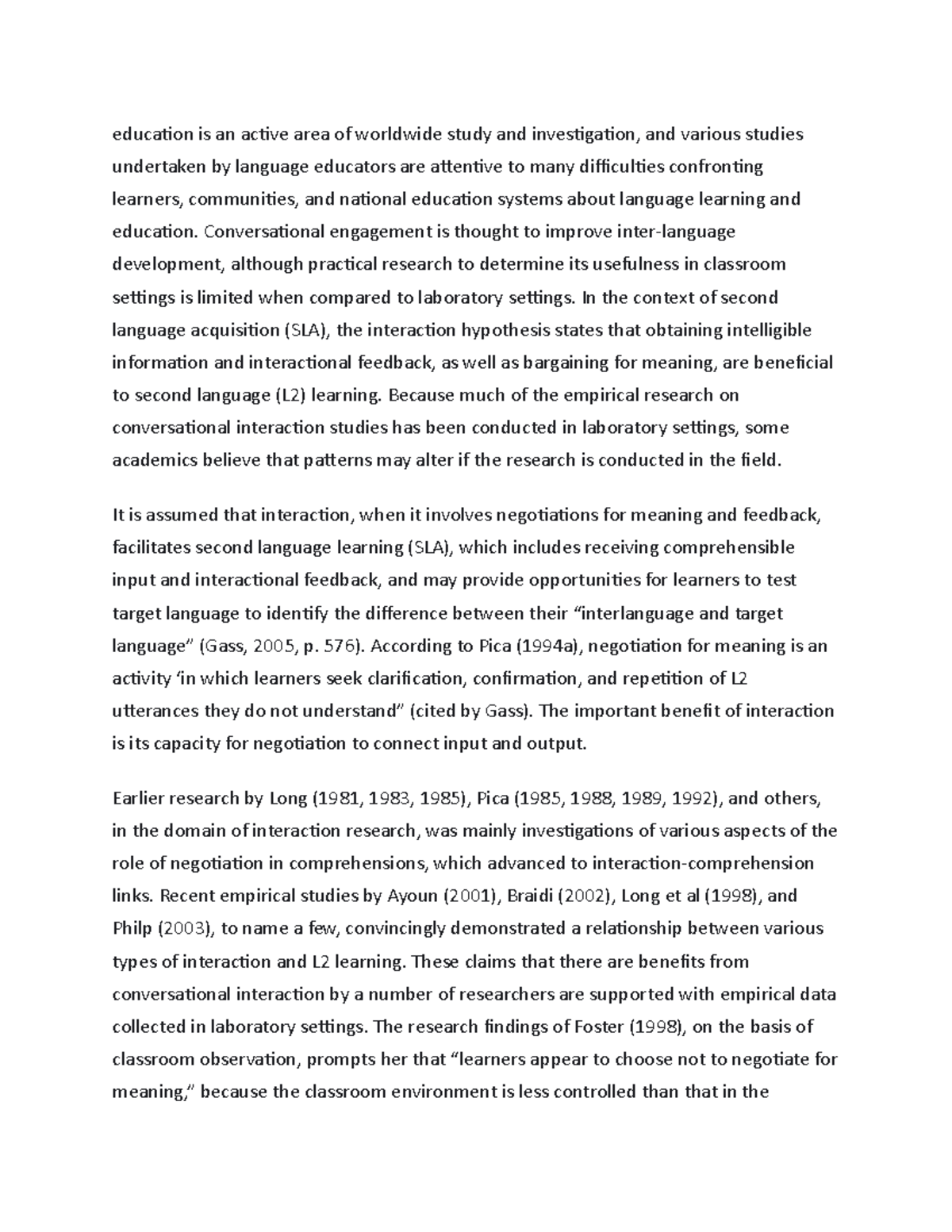 Successful in producing negotiation - education is an active area of ...