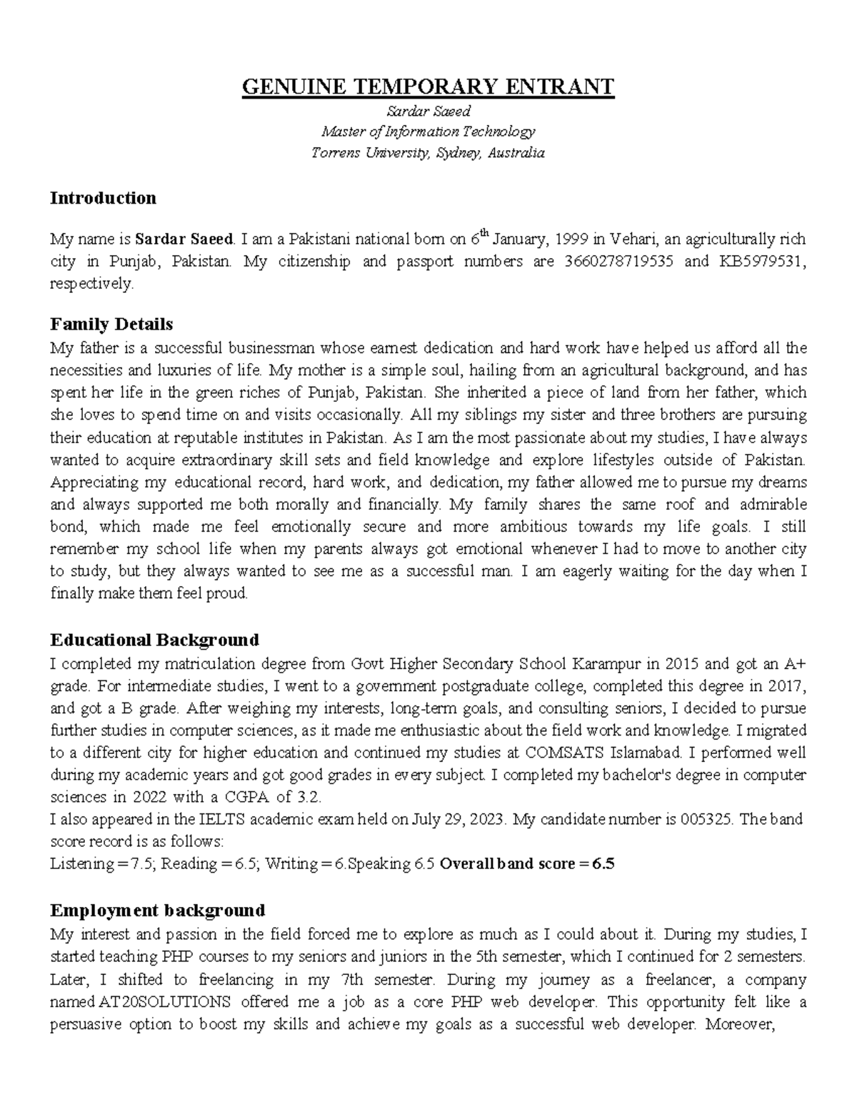Torrens University - comprehensive literature - GENUINE TEMPORARY ...