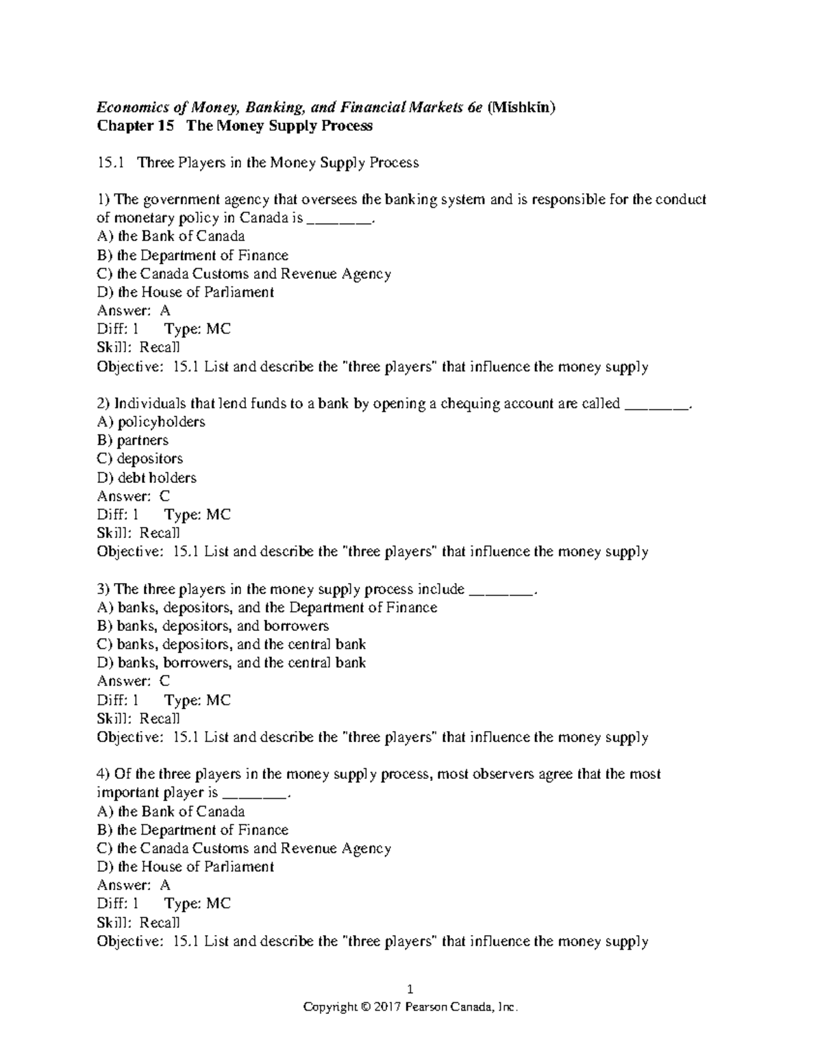 Sample/practice exam 2017, questions and answers - Warning: TT: undefined function: 32 1 ...