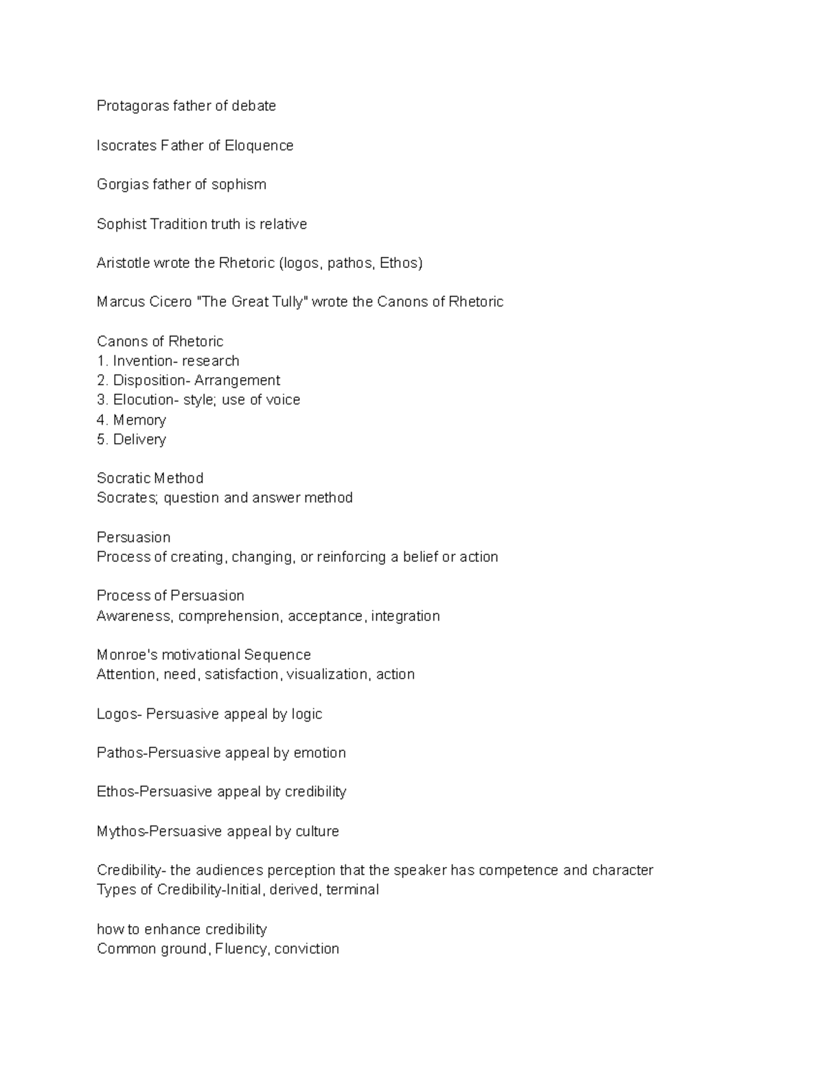 Speech exam - Protagoras father of debate Isocrates Father of Eloquence ...