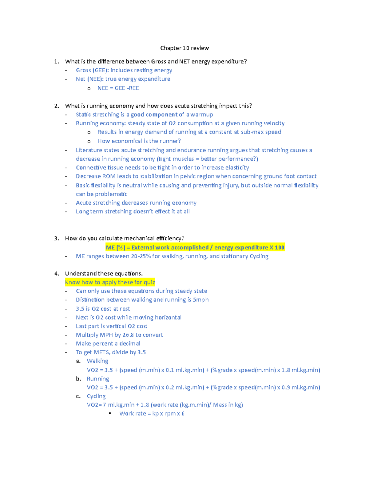 Chapter 10 review - Chapter 10 review What is the difference between ...