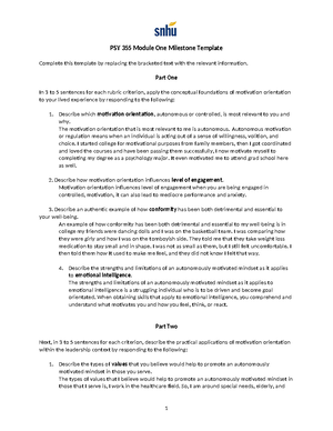 PSY260 Project Two Milestone - Project Two Milestone Shandrick Thompson ...