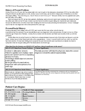 Critical Thinking and Pathophysiology - Copyright © 2018 Keith Rischer ...