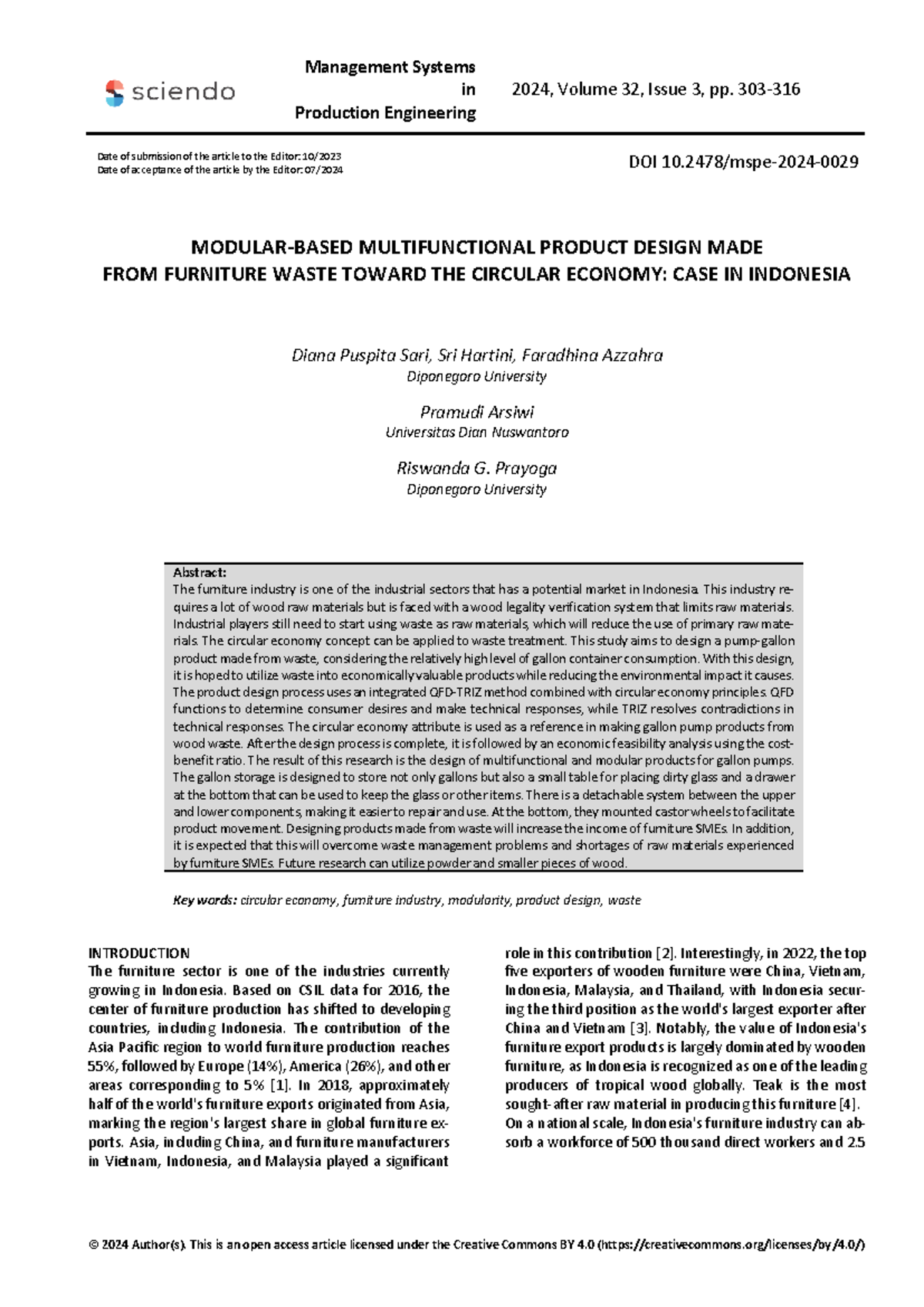 MODULAR-BASED MULTIFUNCTIONAL - Management Systems in Production ...