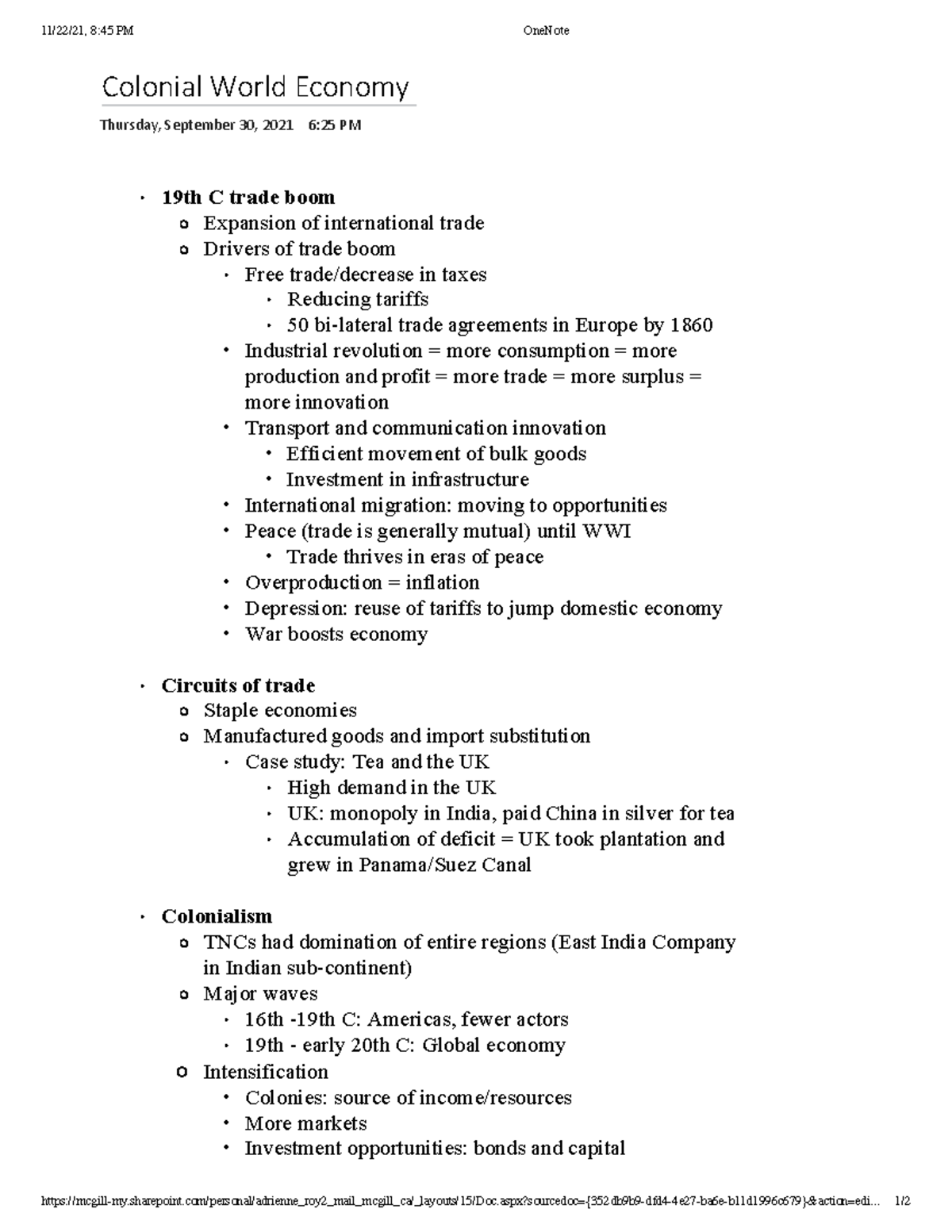 Lecture 9 notes - 11/22/21, 8:45 PM OneNote - Studocu