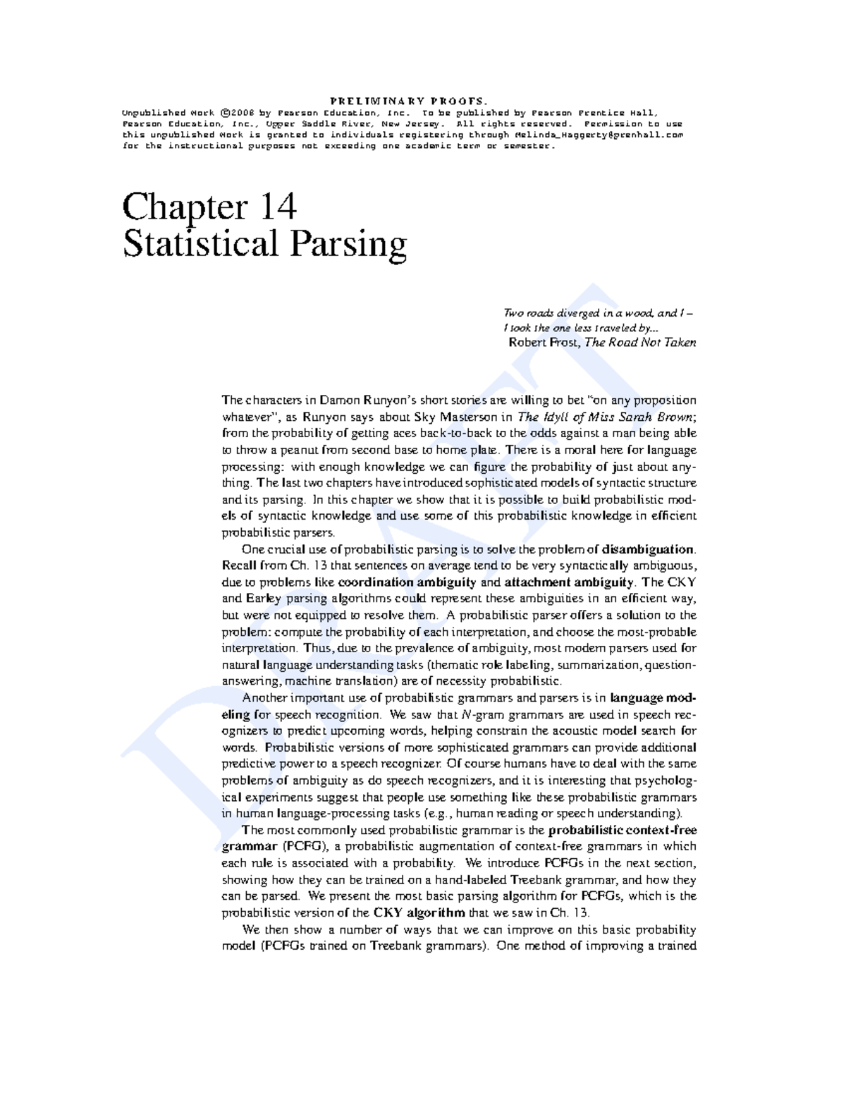 [14] Statistical Parsing - Montessori - CMS - Studocu