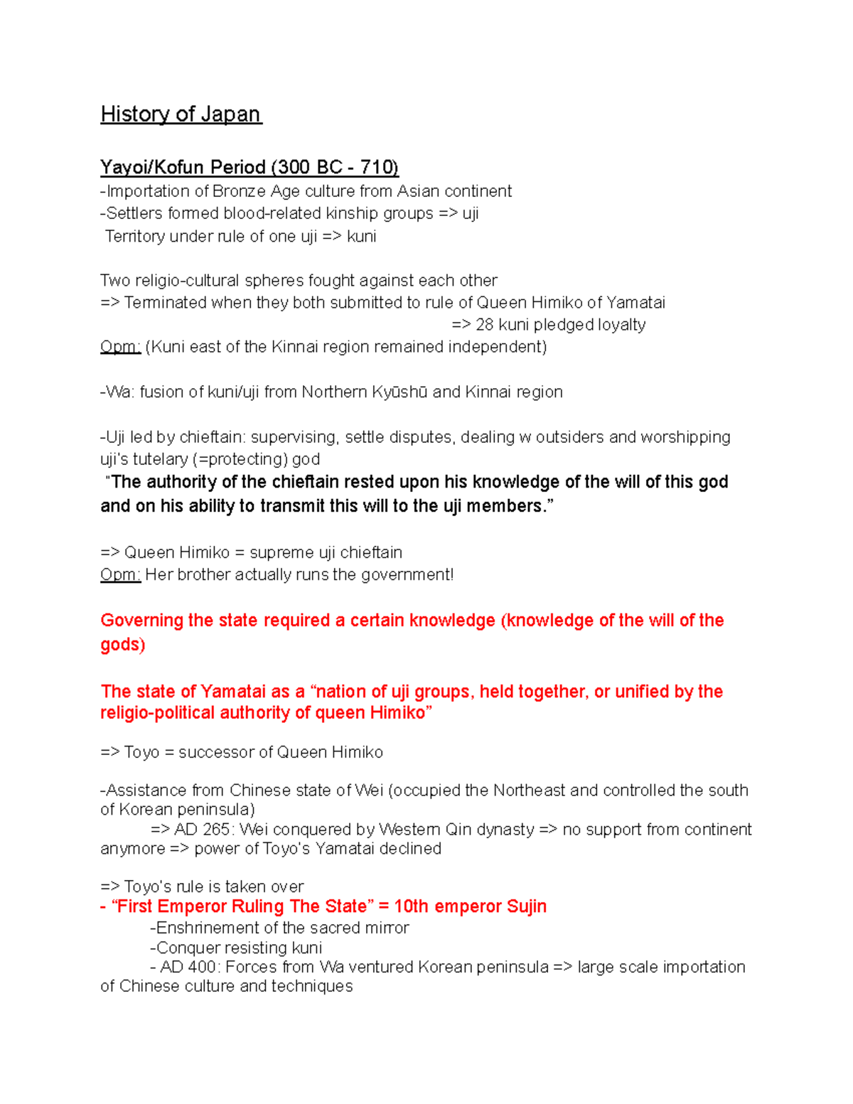 History of Japan - History of Japan Yayoi/Kofun Period (300 BC - 710 ...