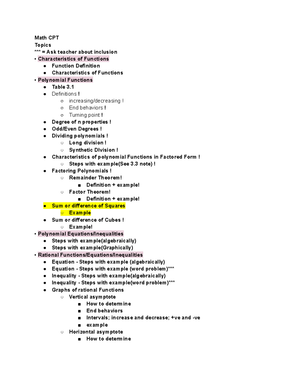 Math CPT Notes - dadawawdawdawdawdawdawdadawdawdaw - Math CPT Topics ...