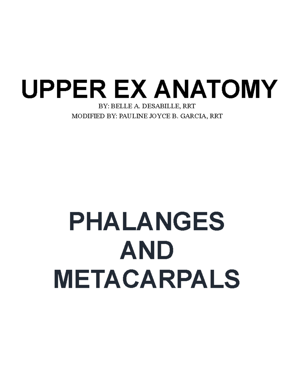 Screenshot 2024-09-30 at 2.32.03 PM - UPPER EX ANATOMY BY: BELLE A ...