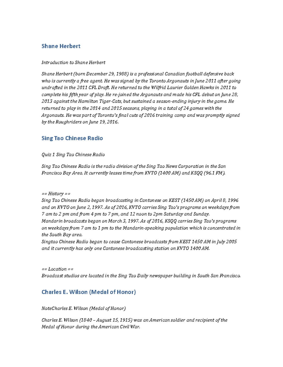 POLS157 Quiz Shane Herbert - Shane Herbert Introduction to Shane ...