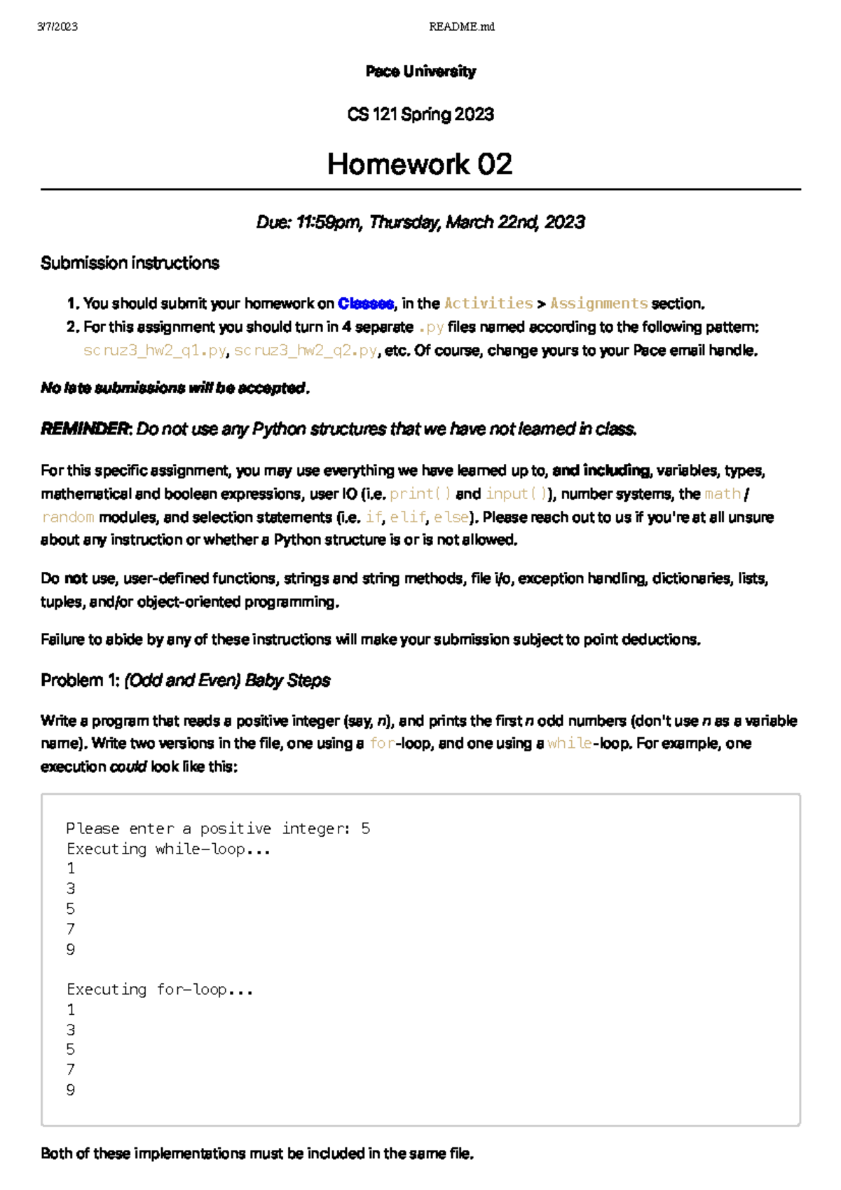 Readme This Document Is What I Have For Lecture Notes For This Course 372023 Readme Pace
