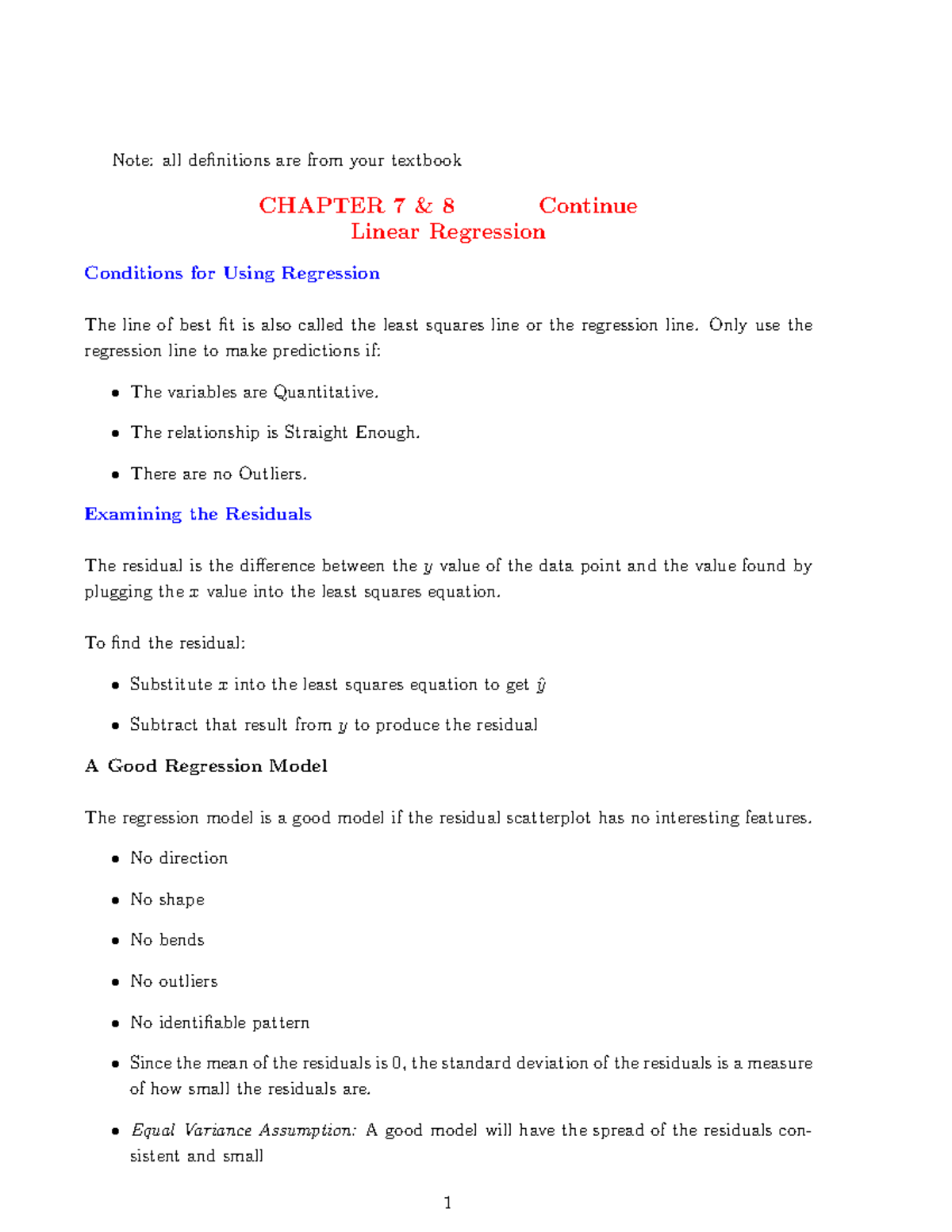 Lecture-11-13712 - chapter 7 and 8 linear regression - Note: all ...