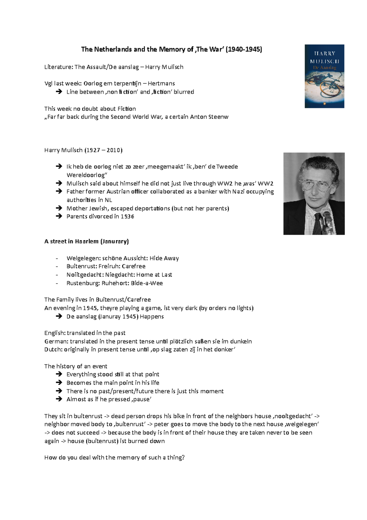 The Netherlands and ‚the War‘ (1940-1945) - The Netherlands and the ...