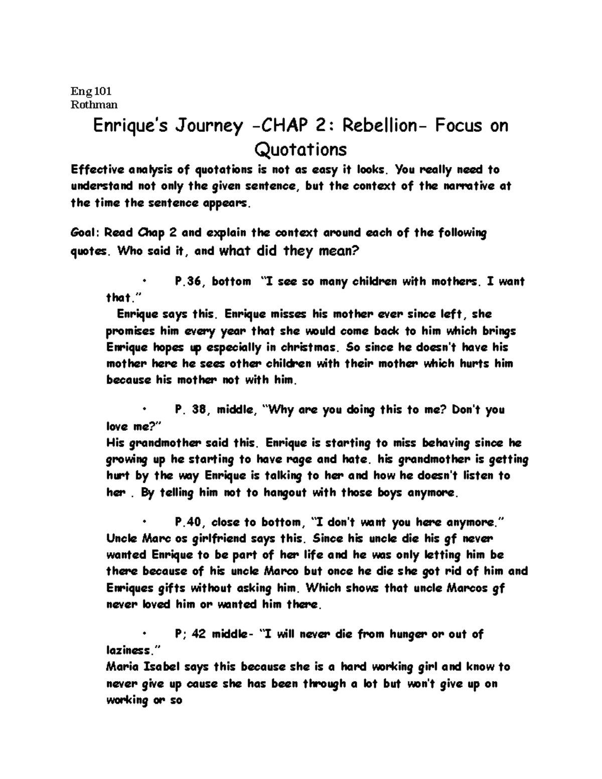 Enrique's Journey Chap 2 Focus on Quotations (4) (1) (1) (1) copy - Eng ...