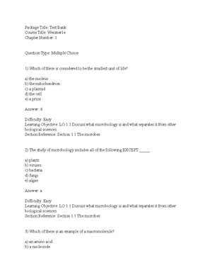 Chapter 26 - Practice exam - 1 Microbiology: An Introduction, 13e ...