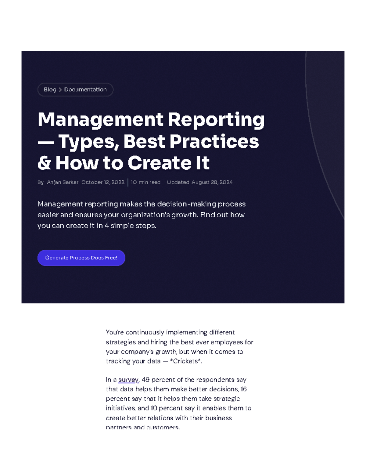 Management Reporting — Types, Best Practices & How to Create It Scribe ...