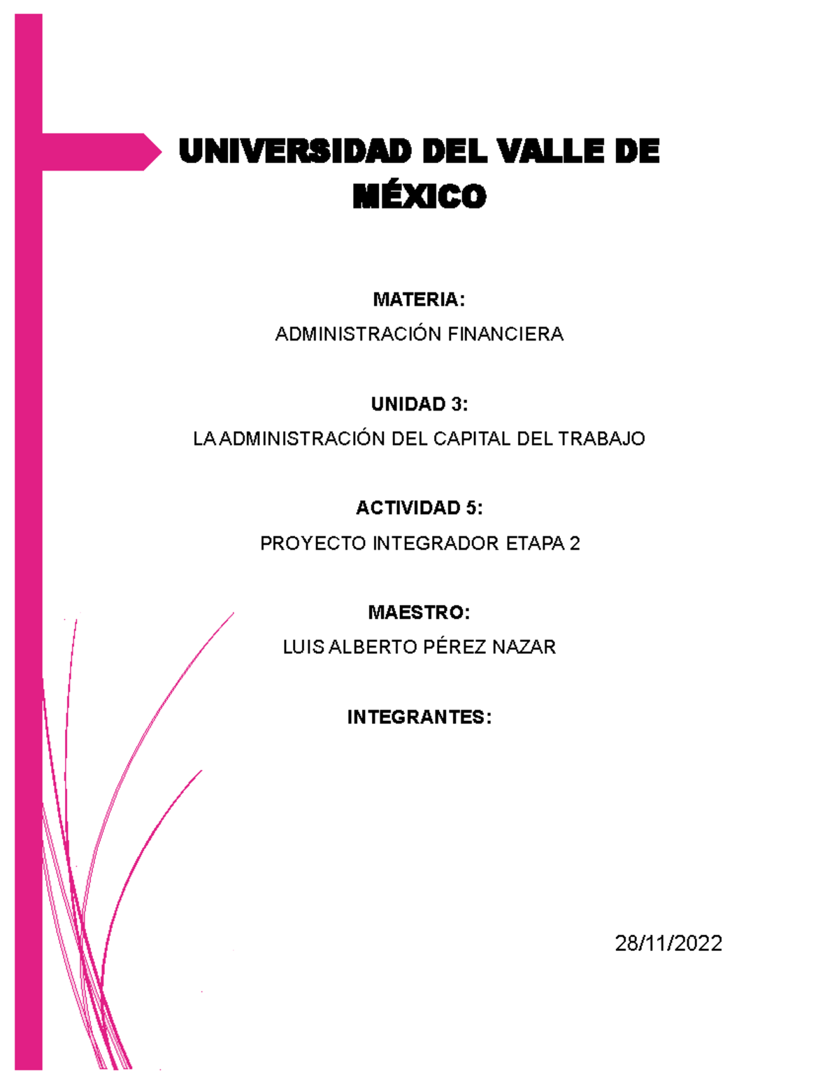 Actividad 5 Proyecto Integrador Etapa 2 Universidad Del Valle De