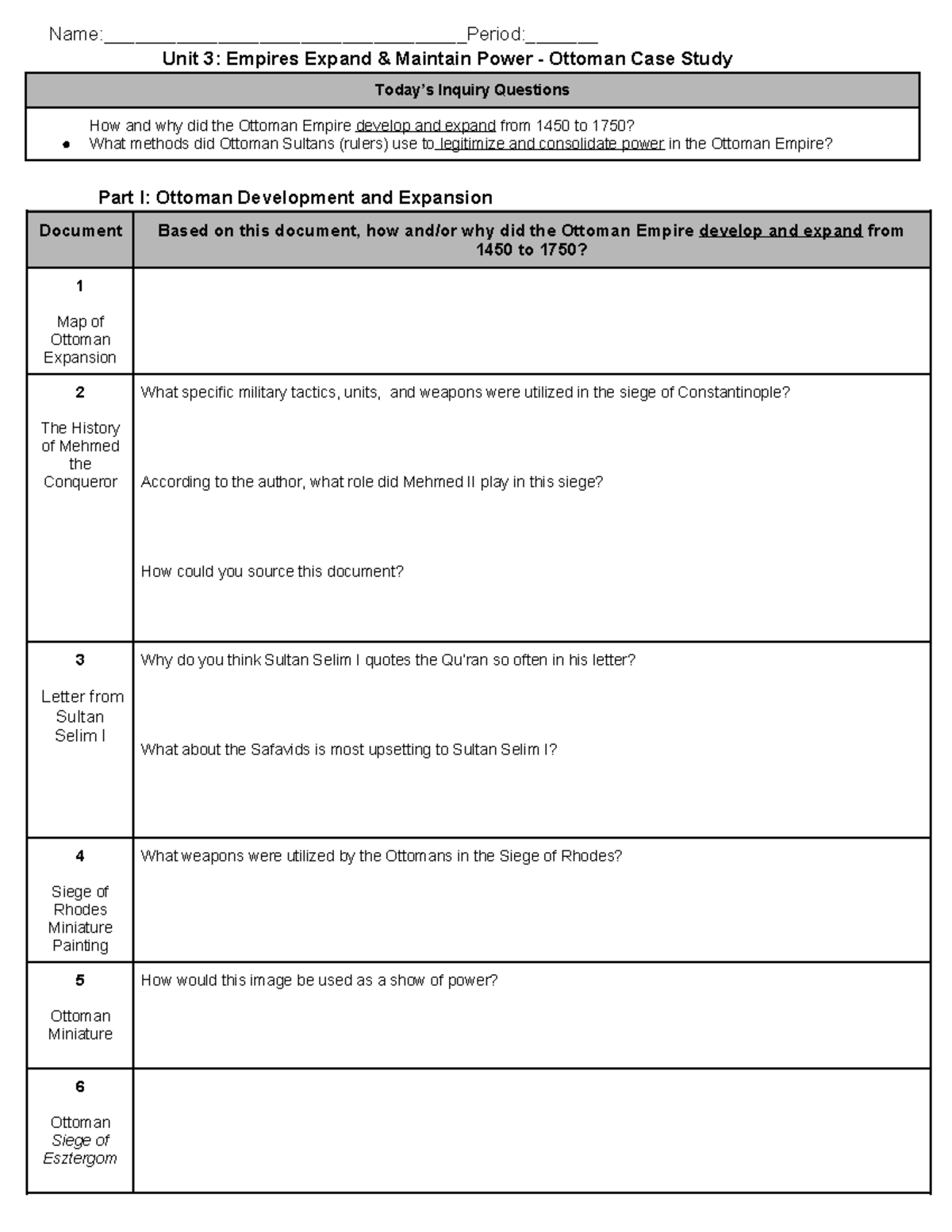 Unit 3 Case Study Answer Document - Name ...
