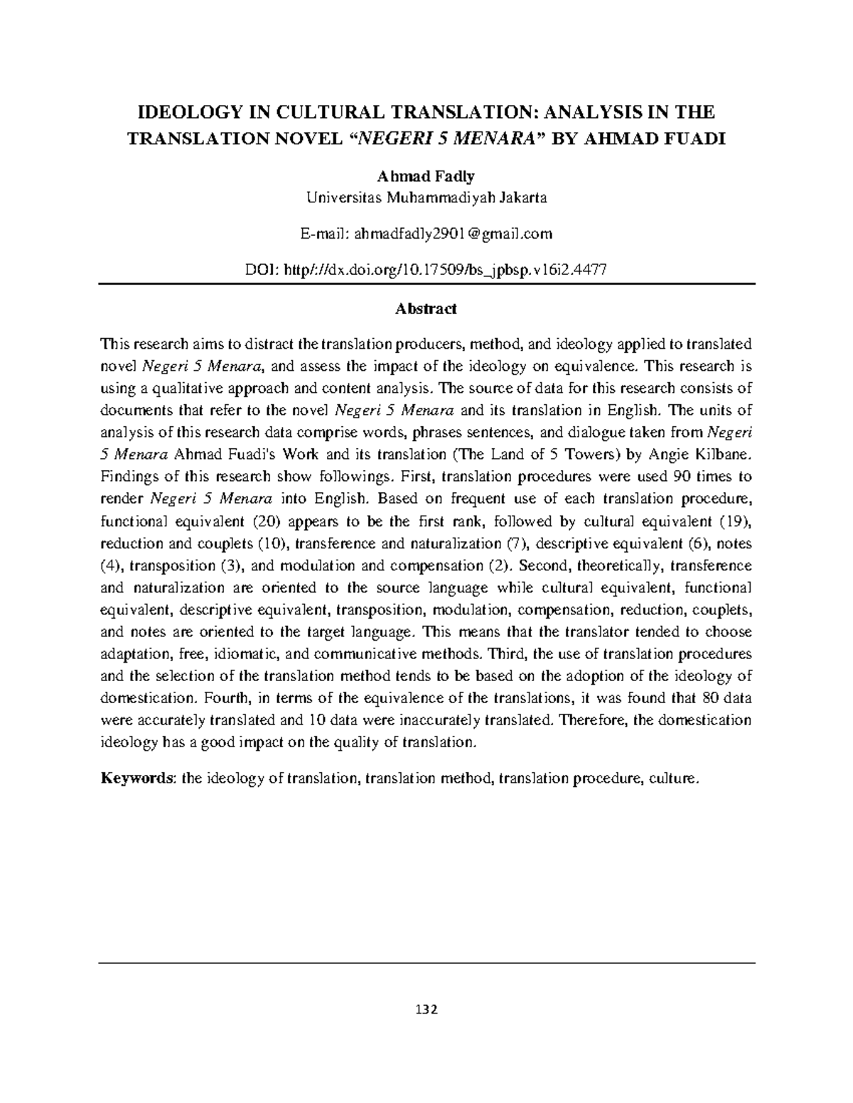 Adinda Jasmine Fachrunnisa 1215030006 3A - IDEOLOGY IN CULTURAL ...