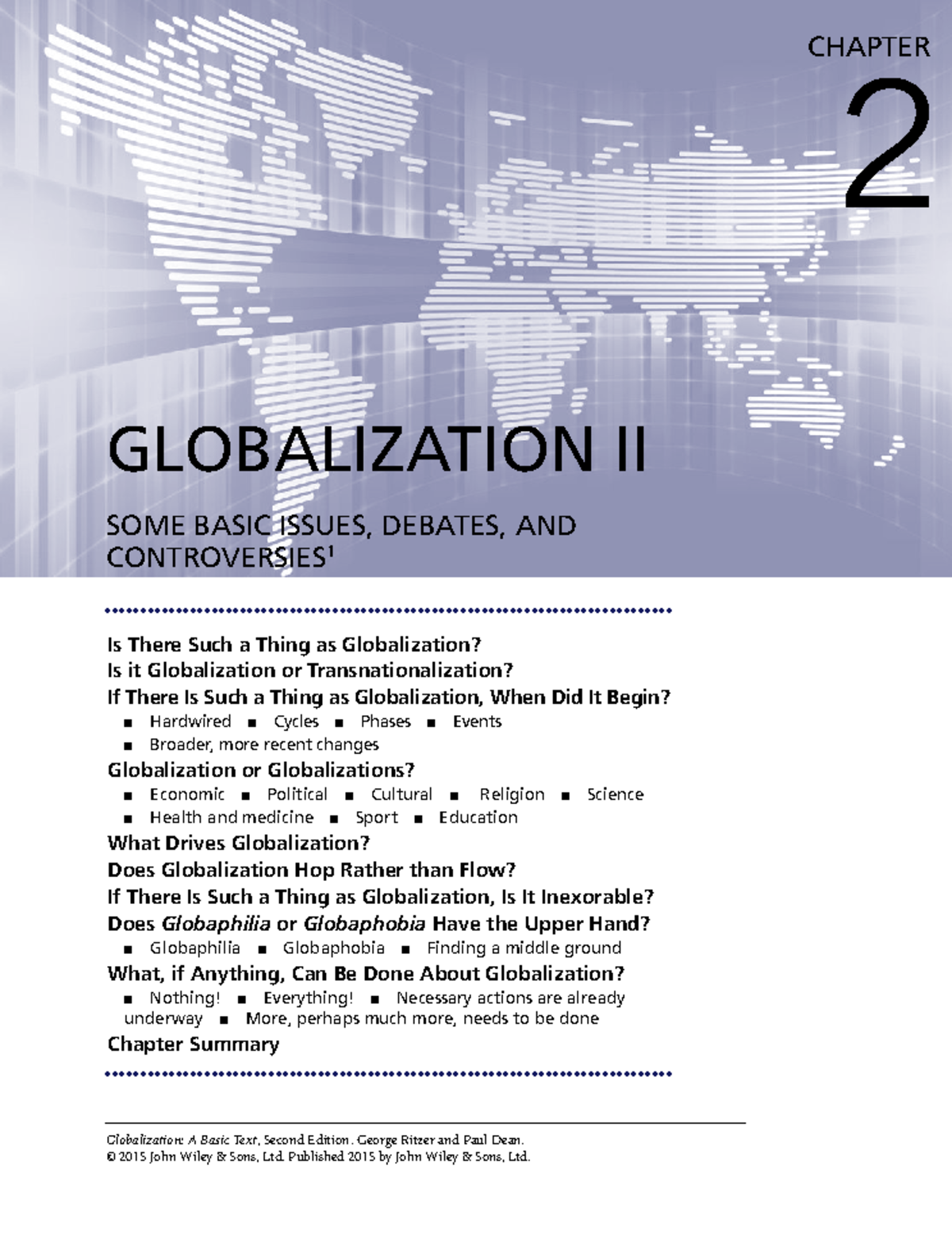 Old chapter 2 - Globalization: A Basic Text, Second Edition. George ...