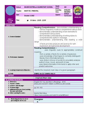 Ellna id sheets with answersheets - LEARNER REFERENCE NUMBER (LRN) 0 0 ...