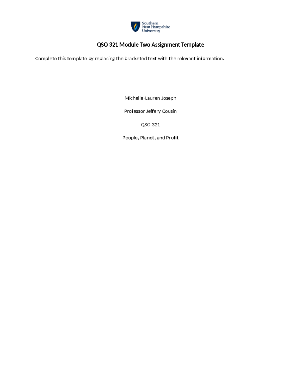 QSO 321 Module Two Assignment Template (1) - QSO 321 Module Two ...