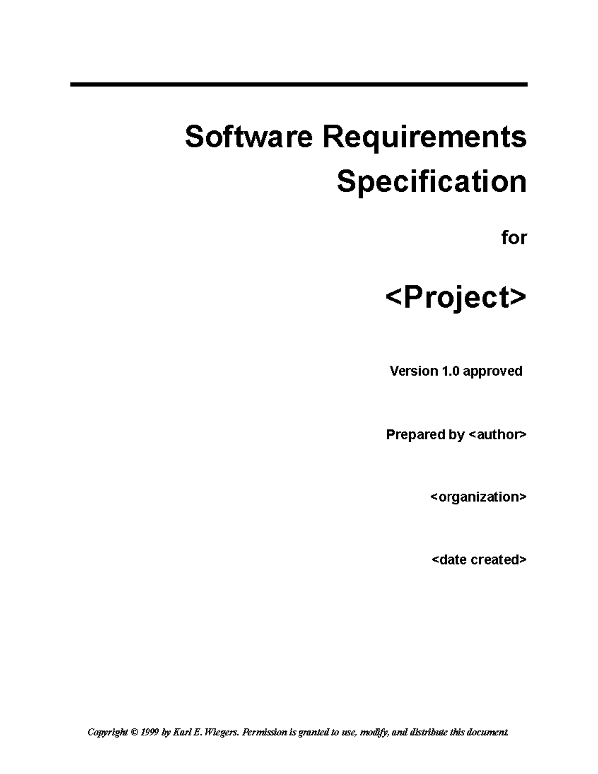 Srs template-ieee - ....... - Software Requirements Specification for ...