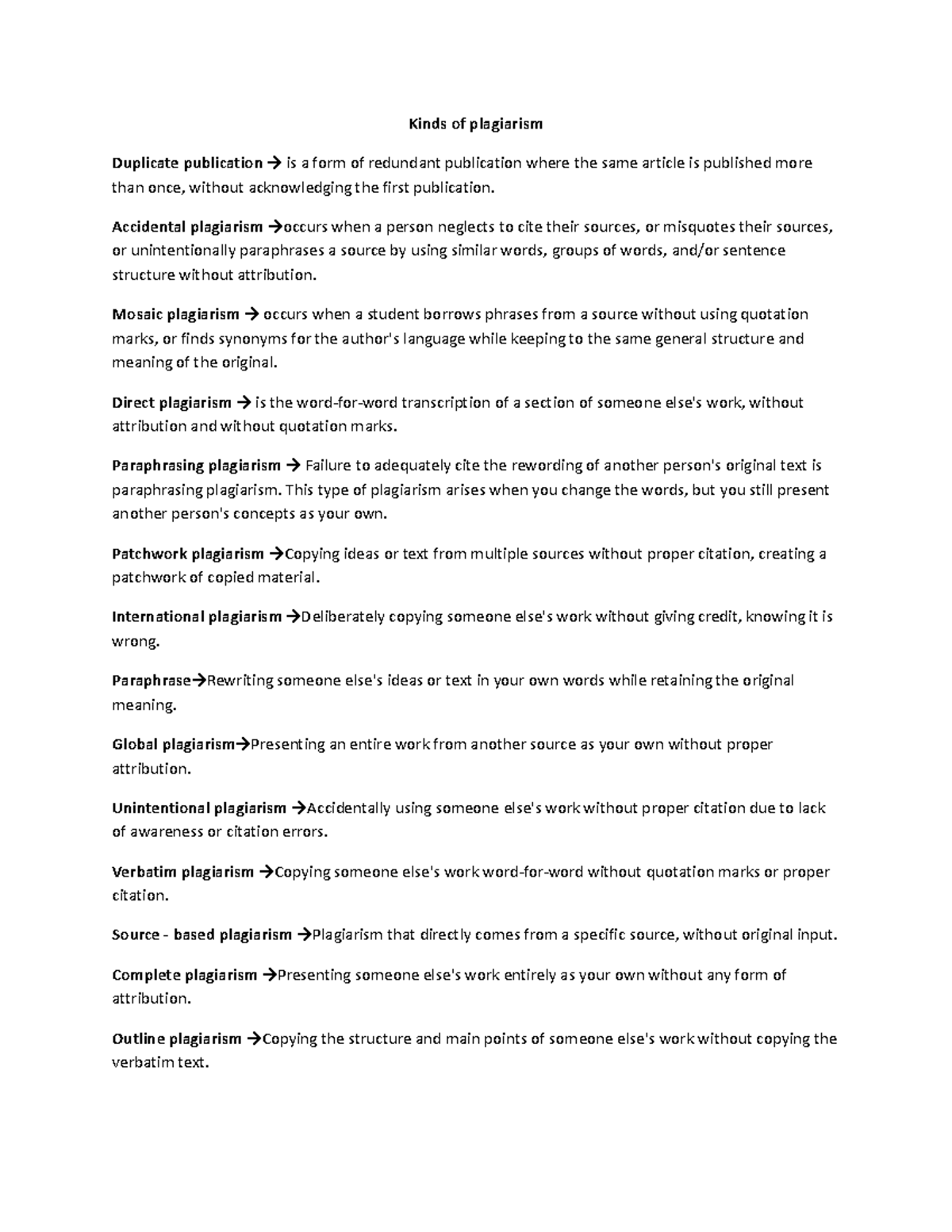 Kinds of plagia WPS Office - Kinds of plagiarism Duplicate publication ...