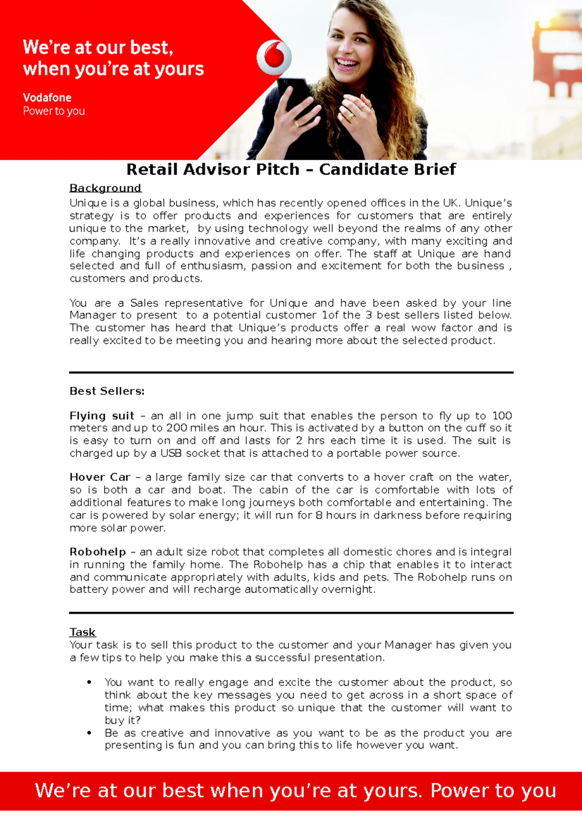 Presentation Pitch Candidate Brief V1 - We’re at our best when you’re ...