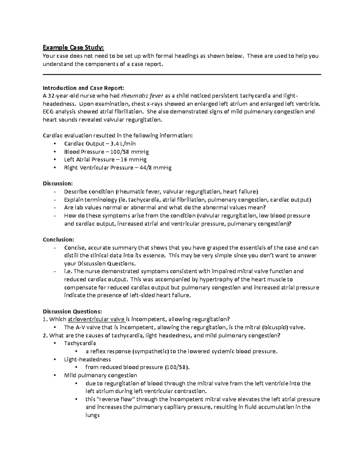 Example Case Study Example Case Study Your Case Does Not Need To Be