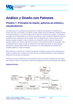 M1 - Introducción a los patrones - Introducción a los Patrones 1 ...