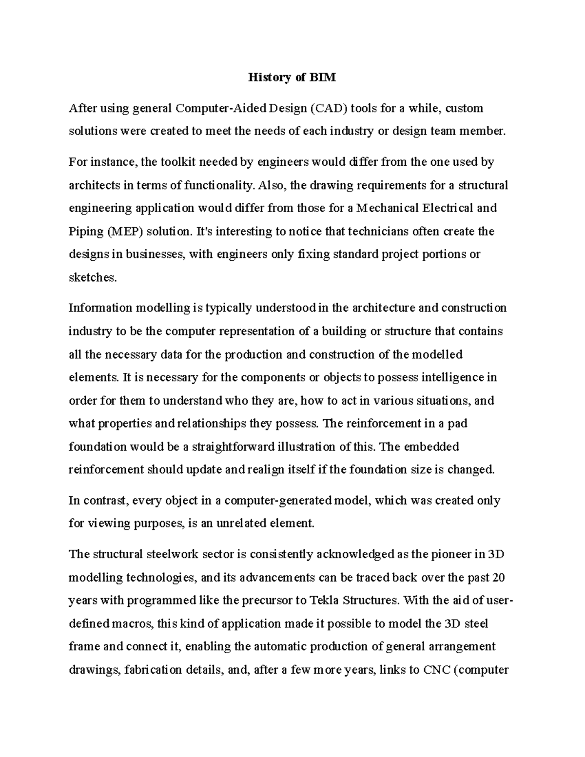History-of-BIM - History-of-BIM - History of BIM After using general ...