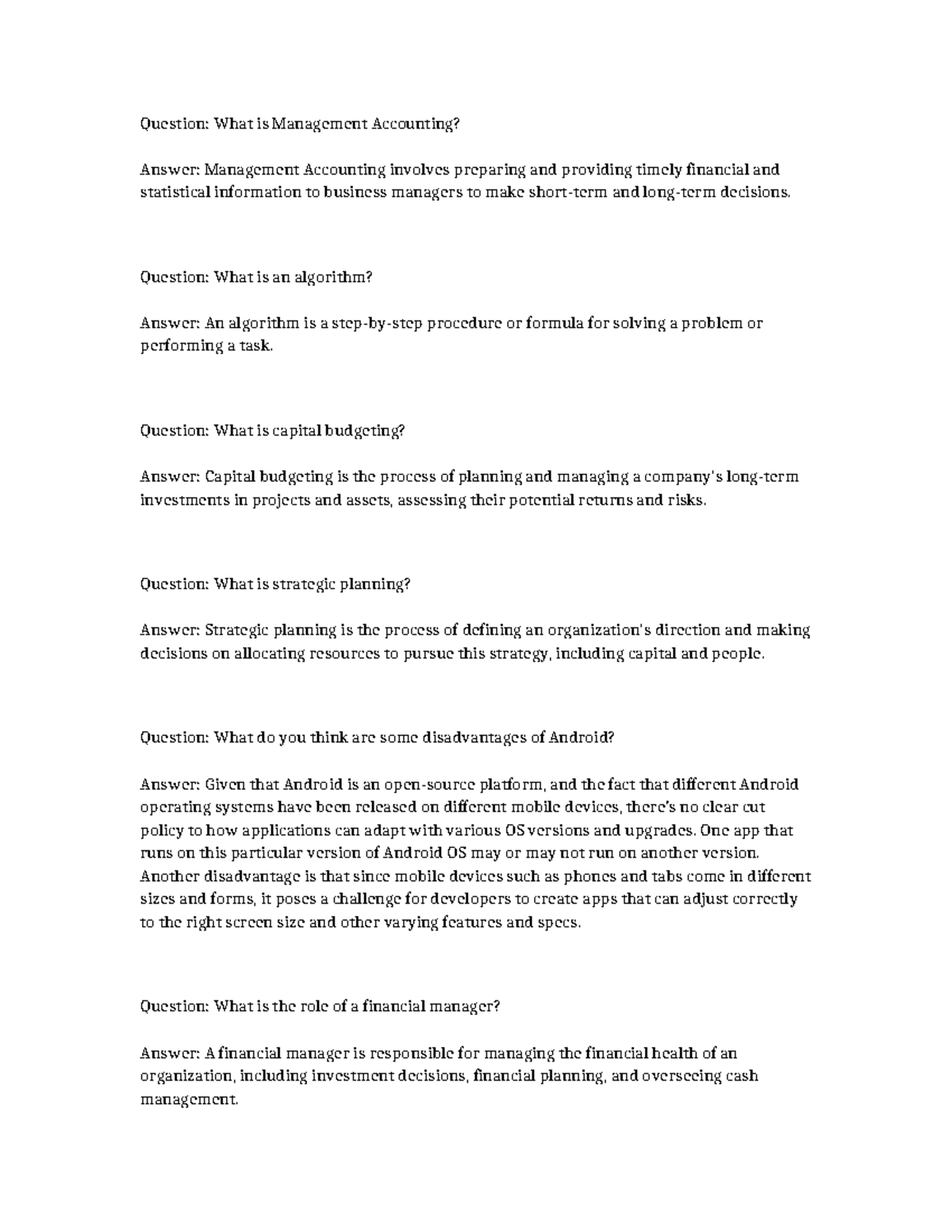 Sphacelus lerida radack - Question: What is Management Accounting ...