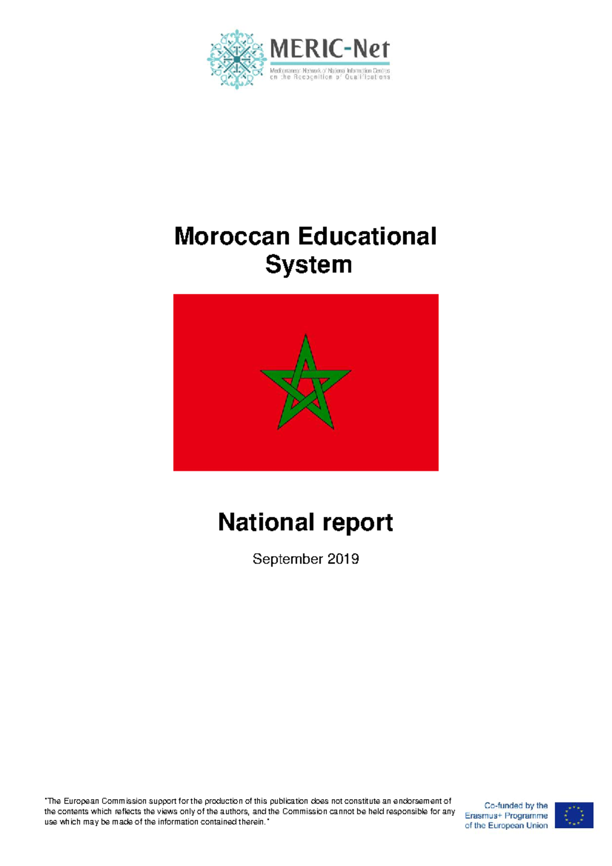 National Report Meric-Net Morocco EN - Moroccan Educational System ...