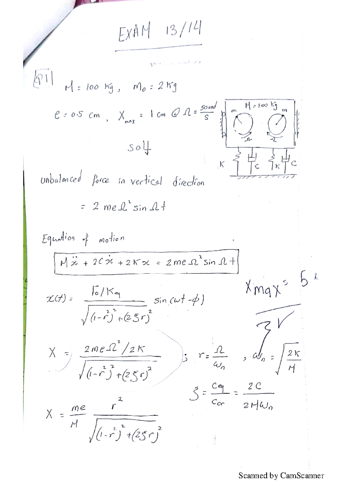 Solution Manual Final2013 - Mechanical Vibrations - Studocu