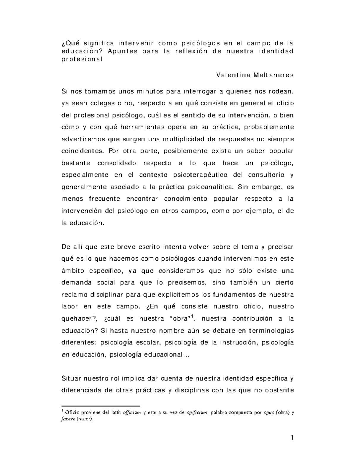 Unidad III. 12. Maltaneres. Qu Ã© significa intervenir - ¿Qué significa ...