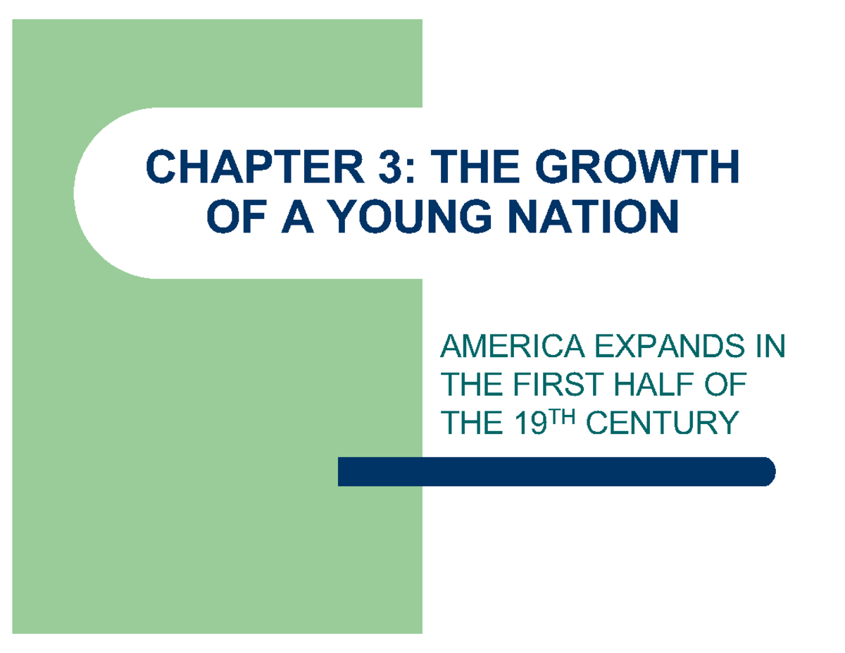 3 5 Review 1 Compatibility Mode - CHAPTER 3: THE GROWTH OF A YOUNG ...