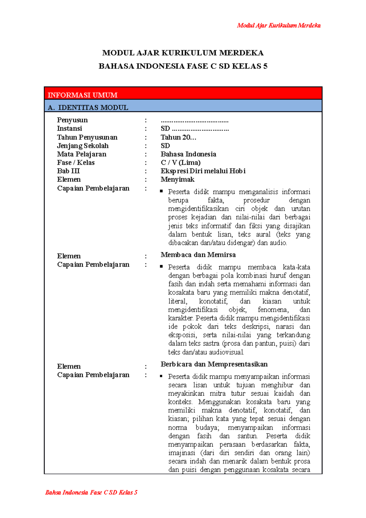 Modul Ajar BAB 3 - PPG PRAJABATAN - MODUL AJAR KURIKULUM MERDEKA BAHASA ...