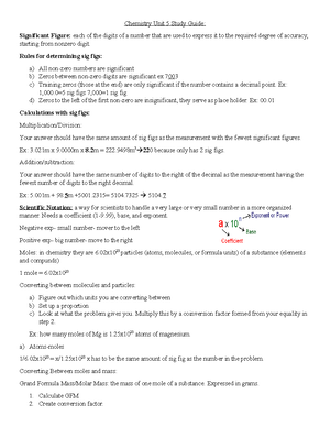 Chemistry Formula Sheet - CHEMISTRY EQUATIONS Percent Error: 𝑃𝑒𝑟𝑐𝑒𝑛𝑡 ...