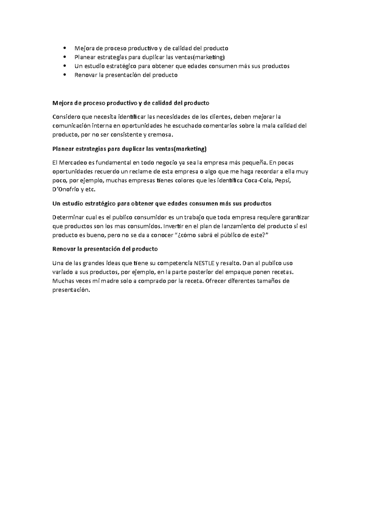 Mejora de Laive SA - Mejora de proceso productivo y de calidad del ...