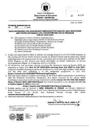 DM471s2024 Schedule of School Sports Activities for SY 2024 2025 ...