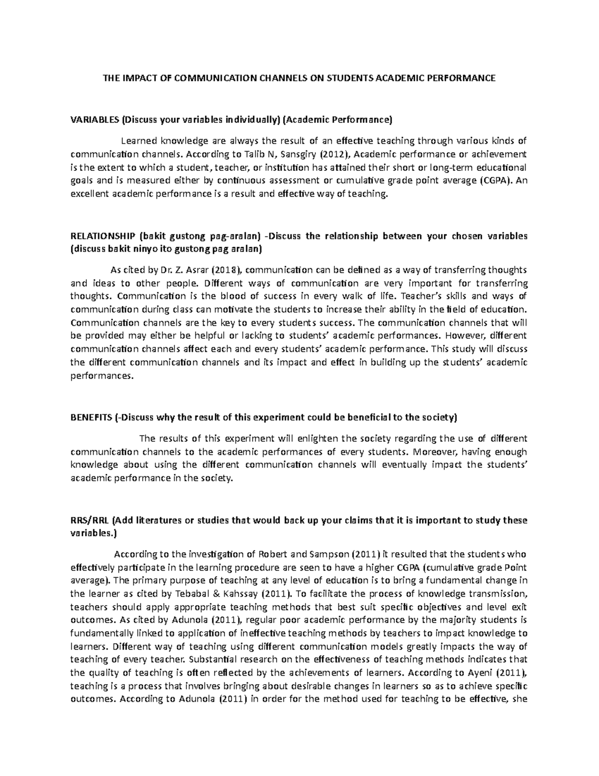 Local media 2097402870269865363 - THE IMPACT OF COMMUNICATION CHANNELS ...