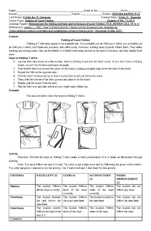 A Detailed Lesson Plan in Creative Writing Quarter 1 Module 2 ...