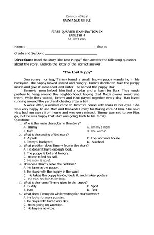 3RD Q. Rubrics - Performance TASK - RUBRICS - PERFORMANCE TASK 2 in ...
